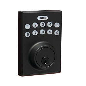 BHP - ELECTRONIC DEADBOLT, MATTE BLACK #EL20644BLK – So-Lo Hardware